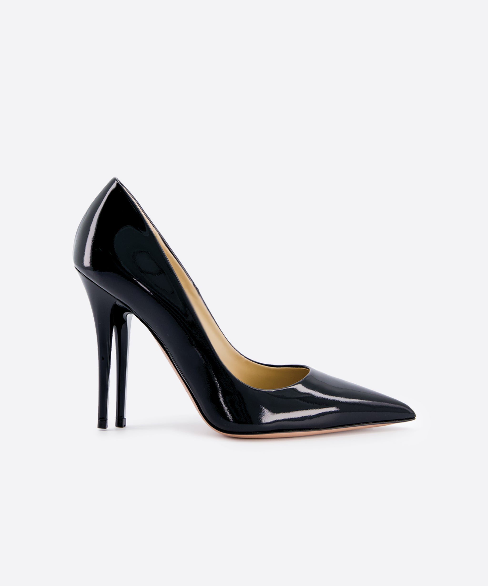 Bonsoir Pumps 105 - Gloss Black - Double heel | Designer Heels | Daniel ...